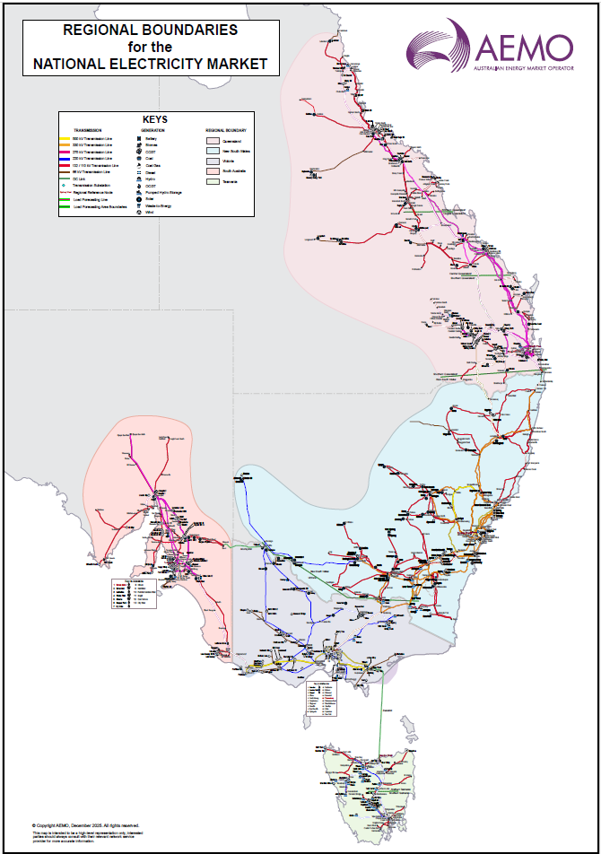 AEMO | NEM generation maps