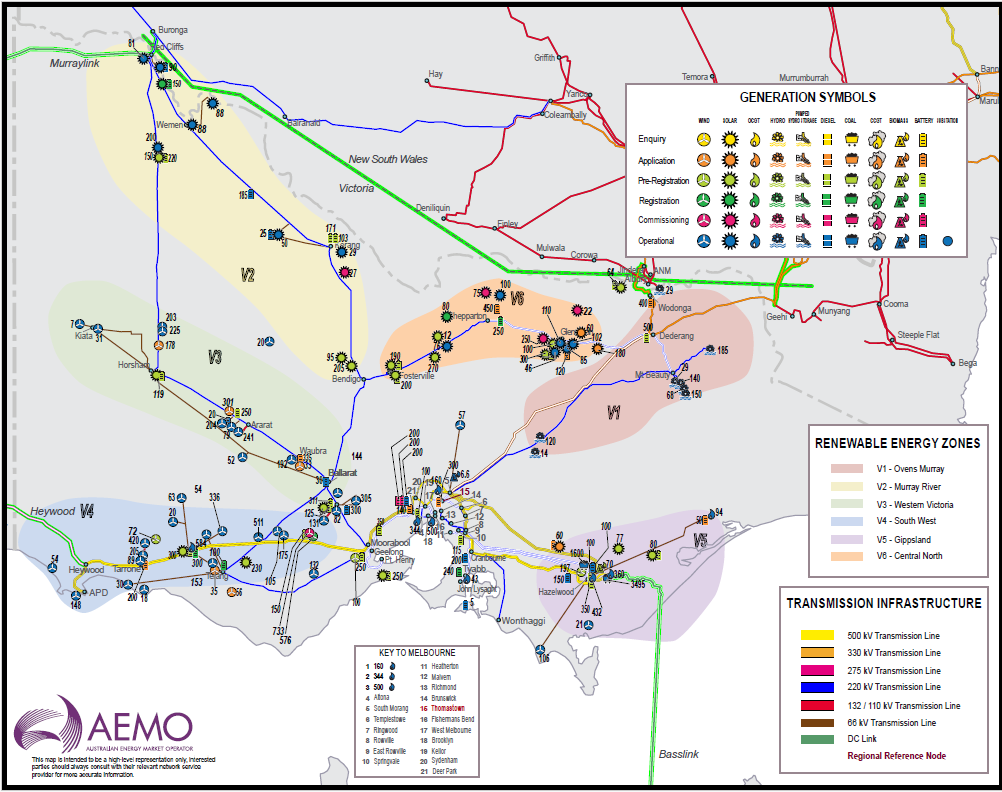 AEMO | NEM generation maps